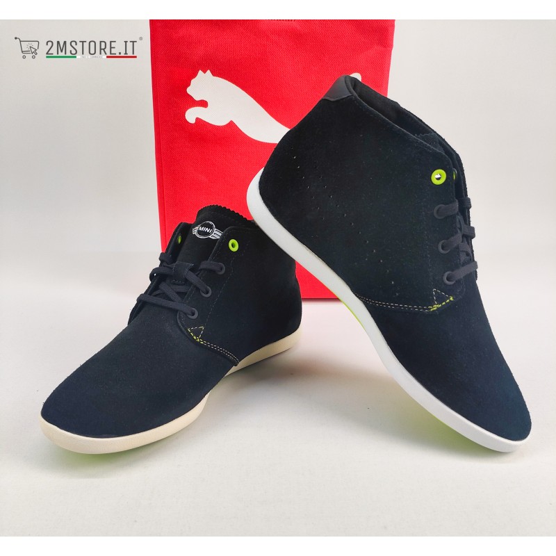 Suede Leather Shoes Sneakers PUMA Alwyn Mid MINI BMW Black Limited Edition